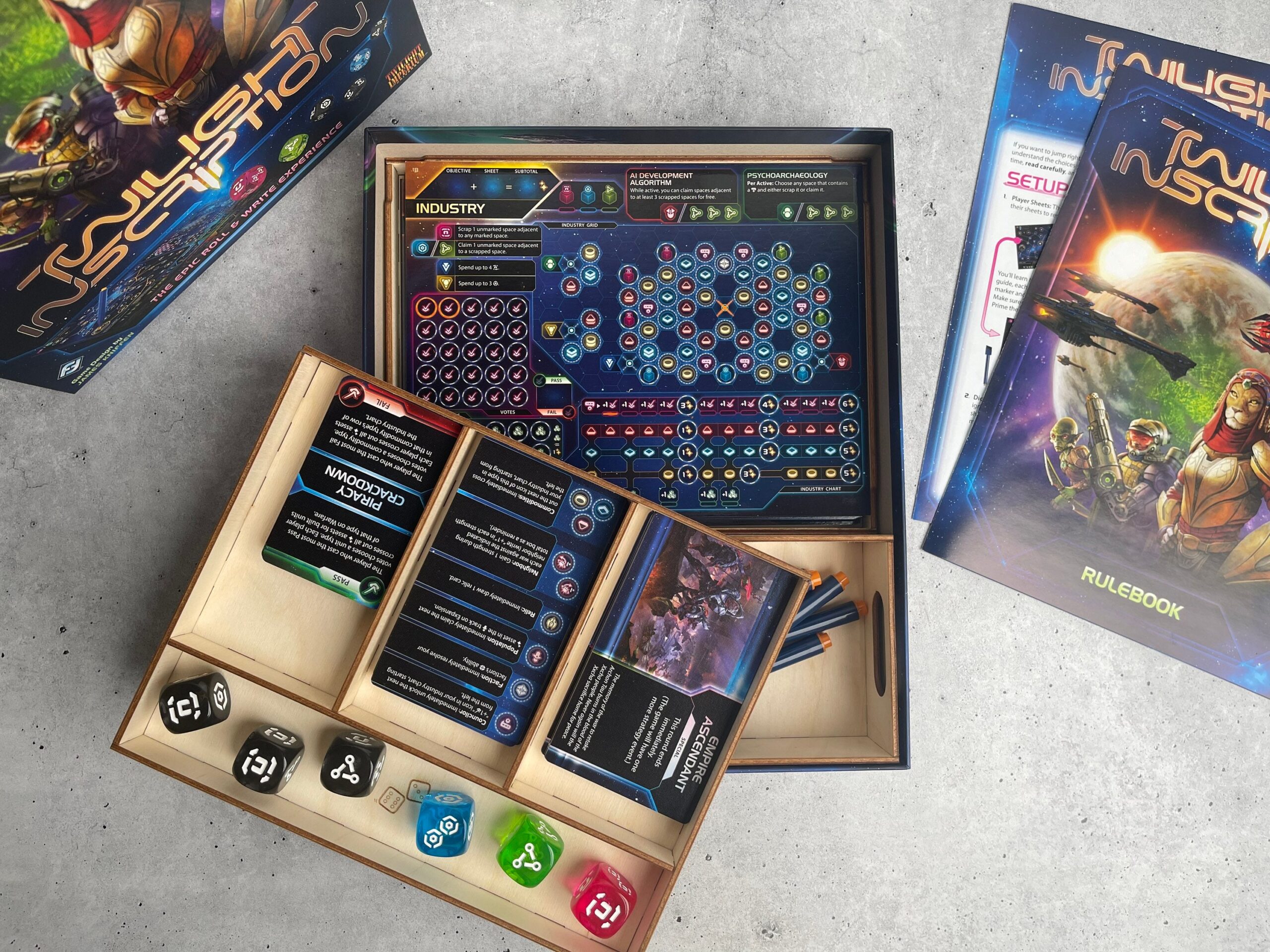 Twilight Inscription Board Game Organizer Insert | Vertical Storage ...