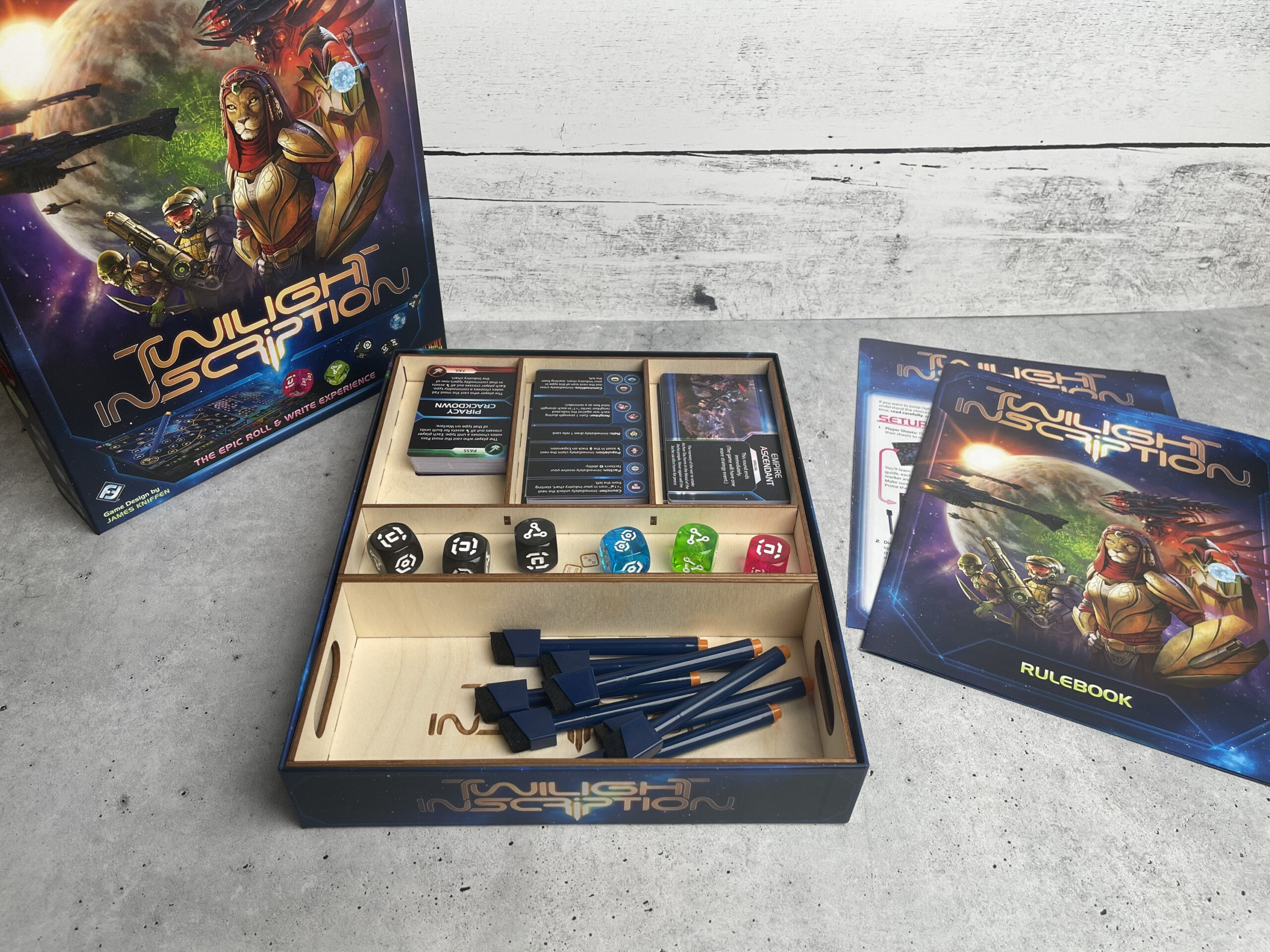 Twilight Inscription Board Game Organizer Insert | Vertical Storage ...