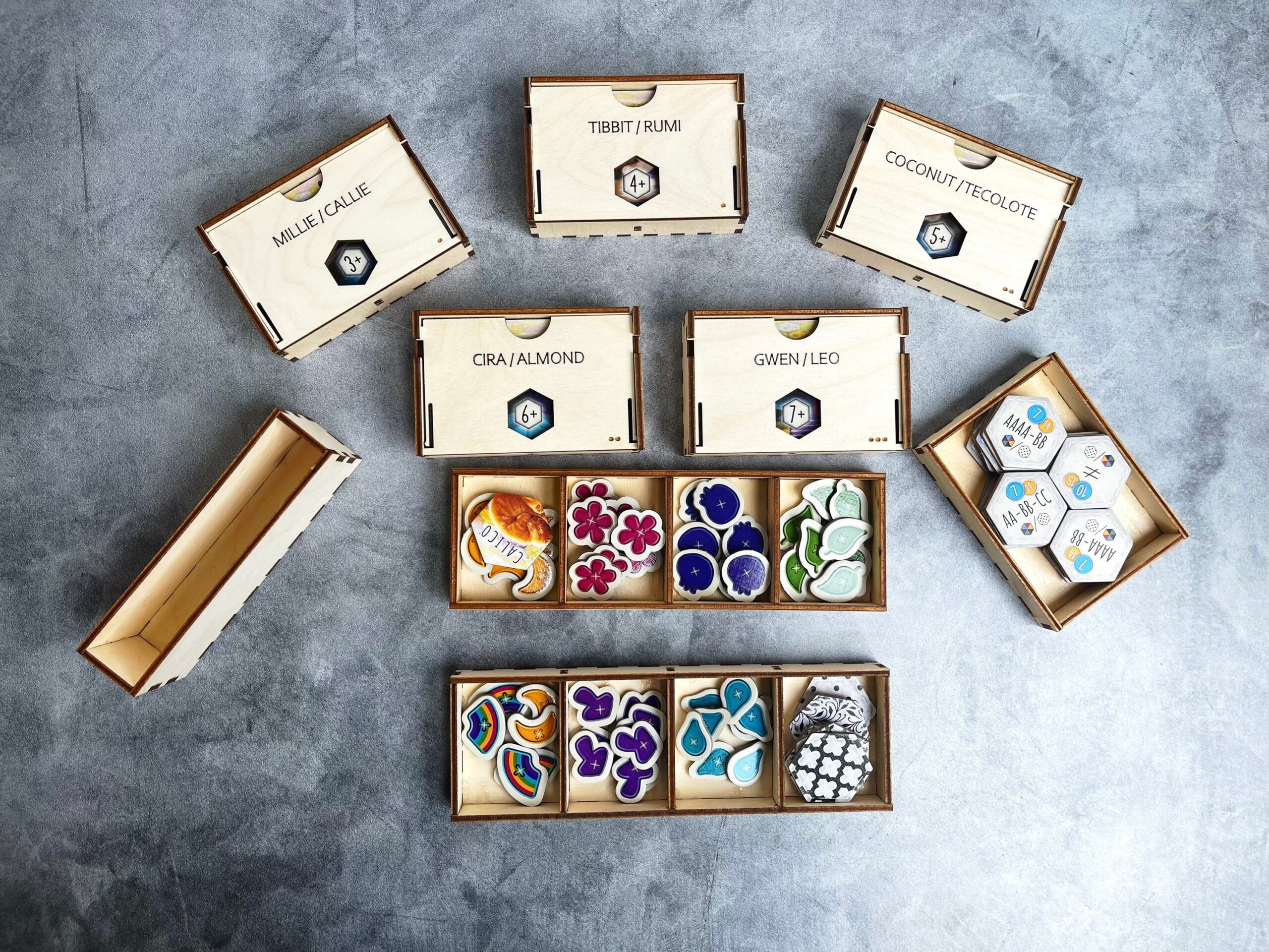 Calico Board Game Organizer Insert | Token Box | Vertical Storage – One ...