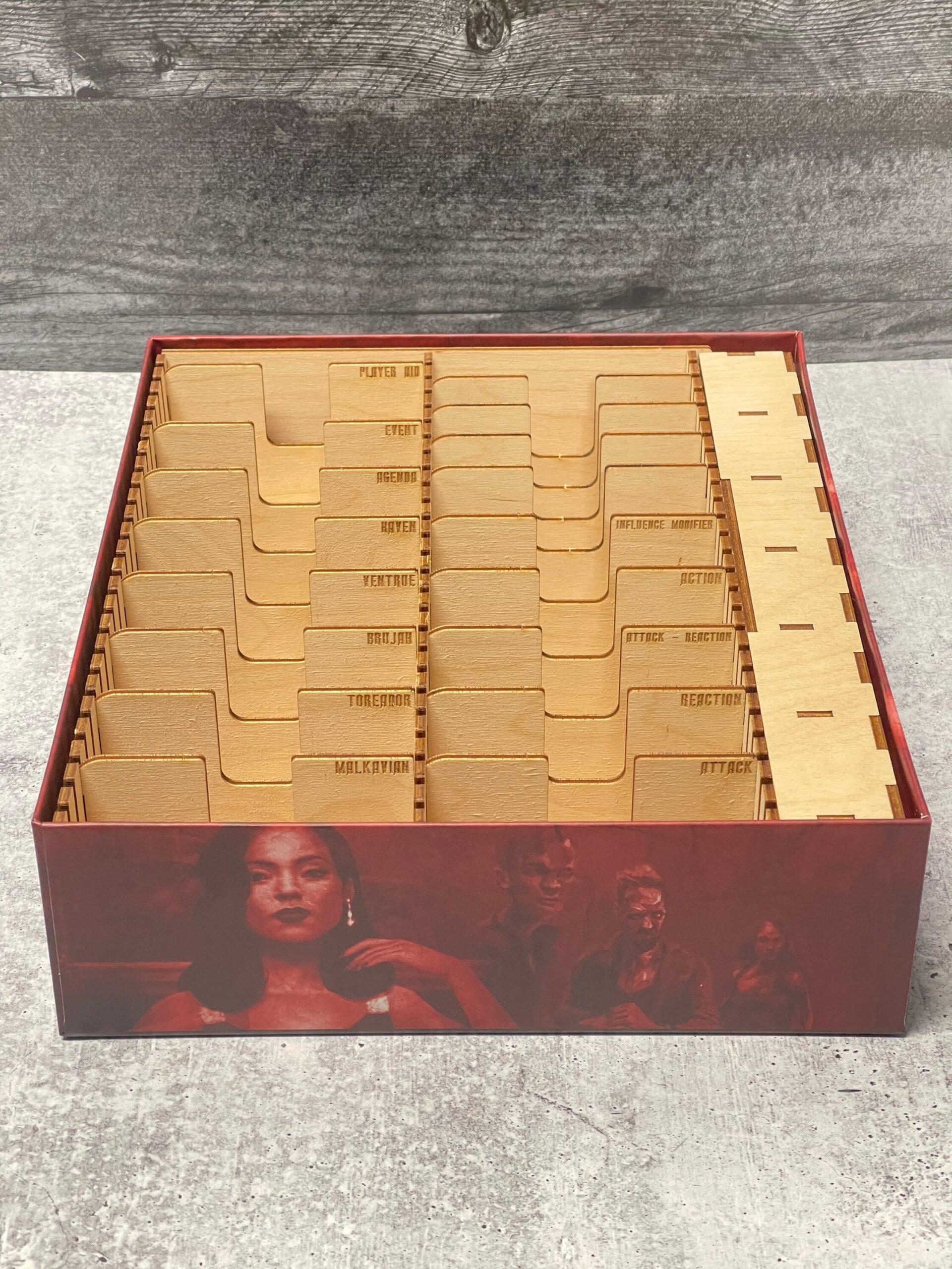 Vampire: The Masquerade Rivals ECG Game Insert Organizer | Dividers ...